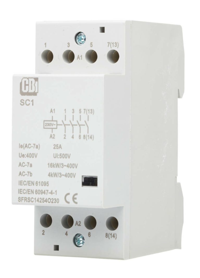 SFR SC1 DIN mount contactor - CBi-Electric Australia